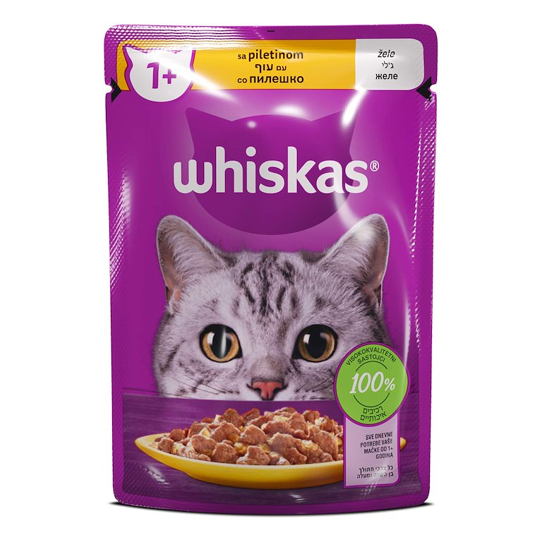 Whiskas hrana za mačke kesica piletina 85g whiskas