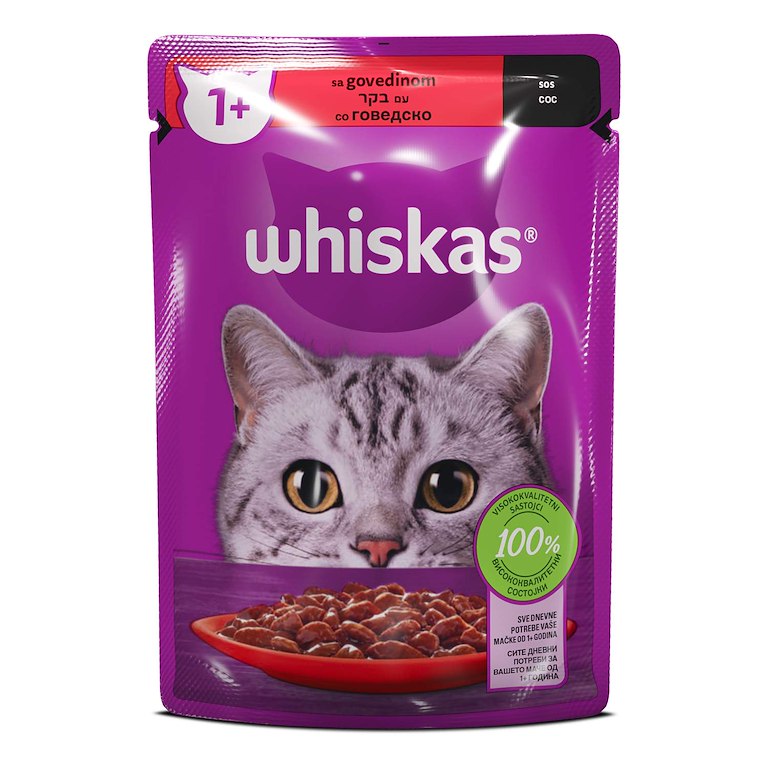 Whiskas hrana za mačke govedina 85g whiskas
