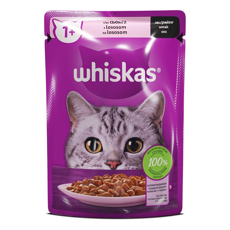 Whiskas hrana za mačke kesica losos 85g whiskas