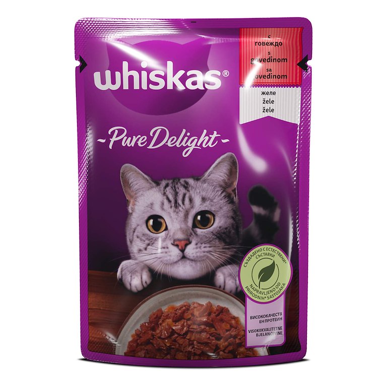 Whiskas hrana za mačke pure delight govedina 85g whiskas