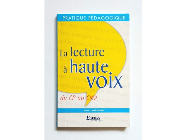 La lecture a haute voix, čitajući naglas