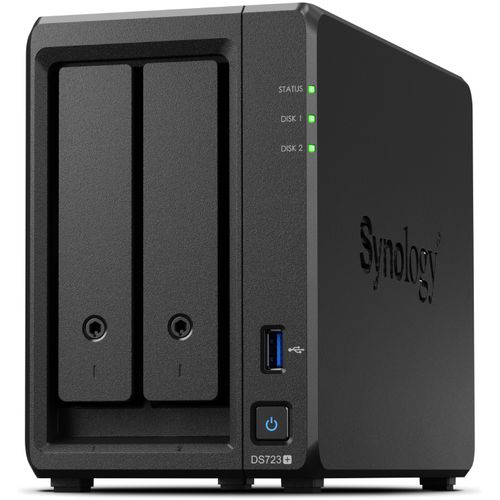 Synology DS723+, 2(7)HDD, 4 (8)GB RAM, 2LAN, 2USB, 1eSata