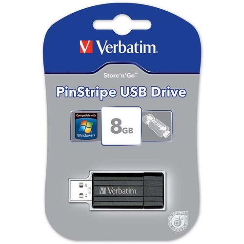 Flash USB 8GB Verbatim 2.0 PinStripe