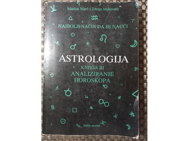 M.Marc, Dzon Mekevers, Astrologija-analizranje horos..