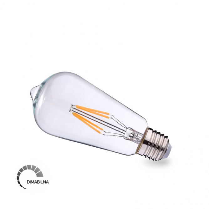 LED SIJALICA FILAMENT DIM ST64 8W E27 2700K