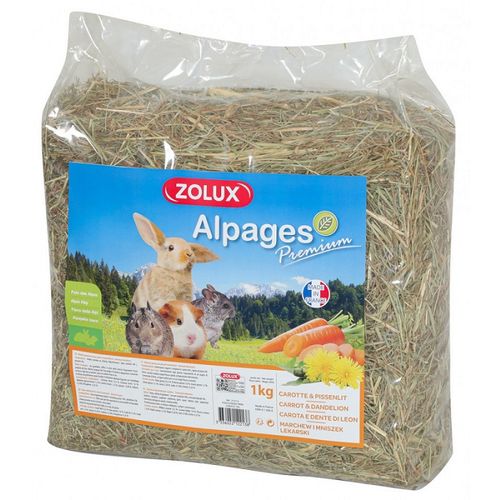 212113 Zolux Seno Alpine Premium Šargarepa / Maslačak 1Kg