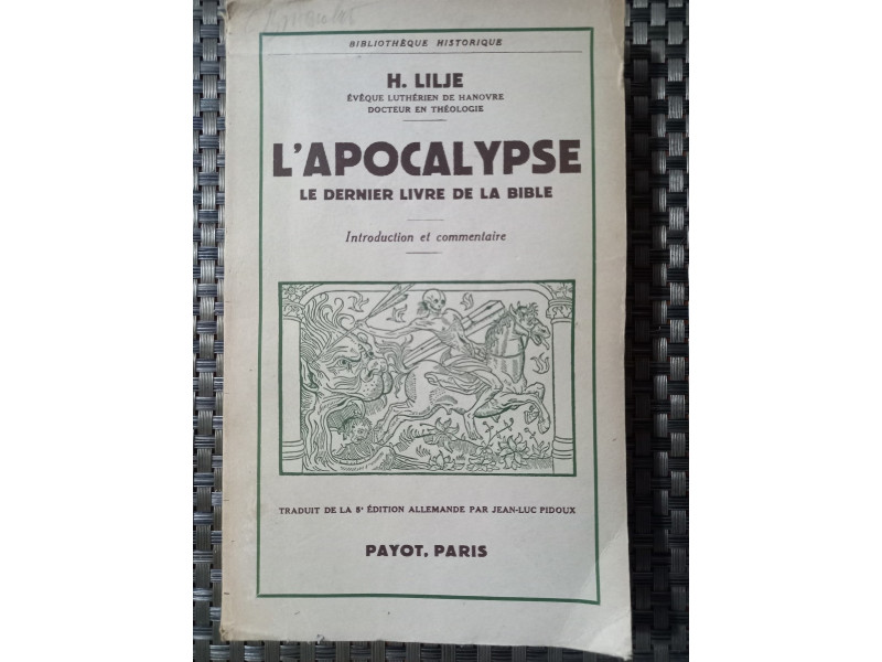 Hans Lilje, L Apocalypse le dernier livre de la Bible