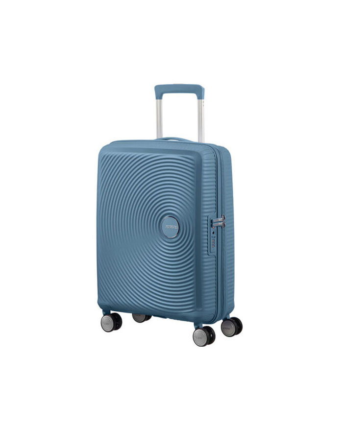 KOFER SOUNDBOX-SPINNER 55/20 STONE BLUE TROLLEY American Tourister