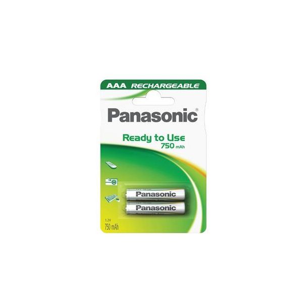 PANASONIC Baterije HHR-4MVE/2BC-2xAAA punjive 750mAh, 2 kom