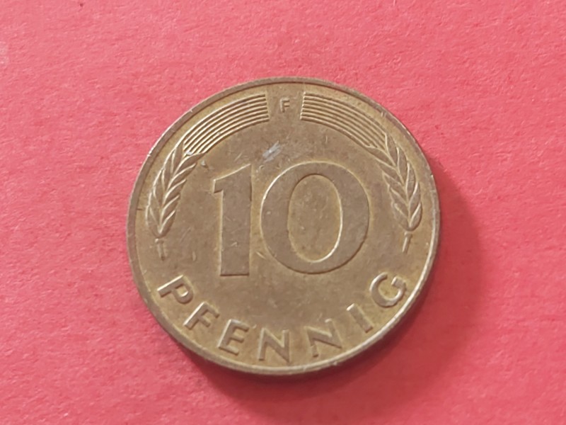 Nemačka - 10 pfennig 1991 god F