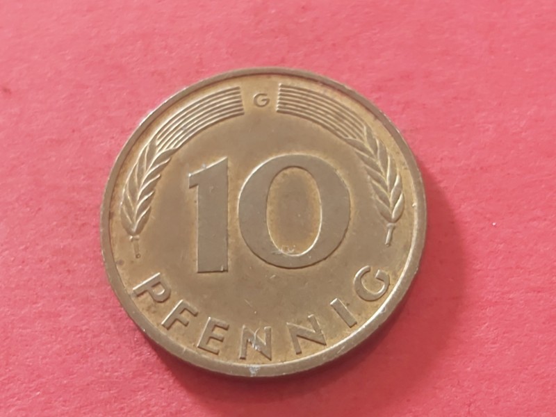 Nemačka - 10 pfennig 1993 god G