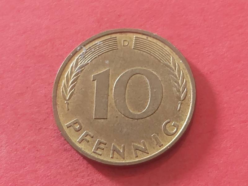 Nemačka - 10 pfennig 1995 god D