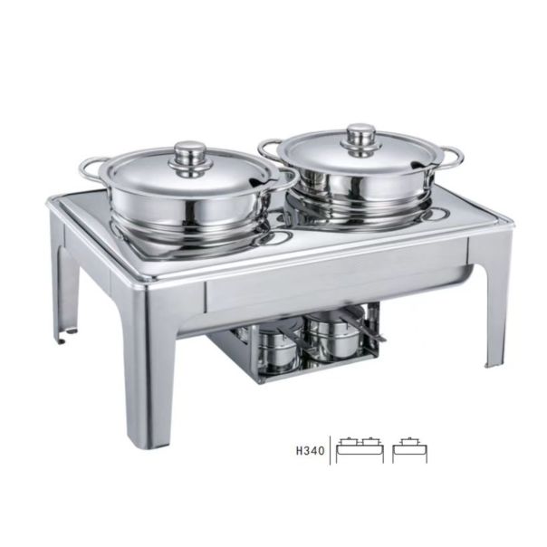 WI GASTRO Dish - Chafing za supu dupli 2 X 9 L