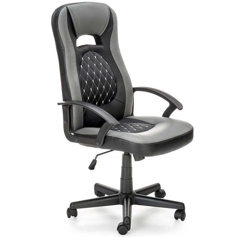 Castano kancelarijska fotelja 60x64x117 cm siva/crna