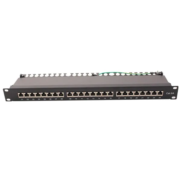 STP Patch panel 24p, pun, nabacivanje pomoću alata PP STP C6 24p