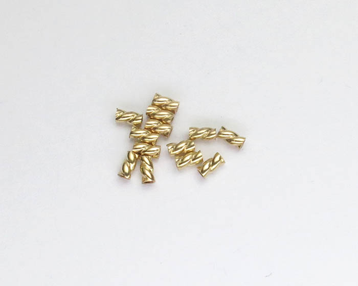 SE_Stoper Cevčice TWIST 3mm – 14kt Gold Foiled (10kom)