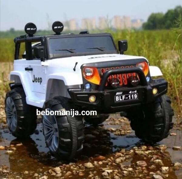 Džip terenac 4×4 Wrangler style Y-MB119 na akumulator – beli, 064273