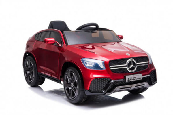 Mercedes GLC Coupe Licencirani auto na akumulator sa kožnim sedištem i mekim gumama – crveni, BJ 0008