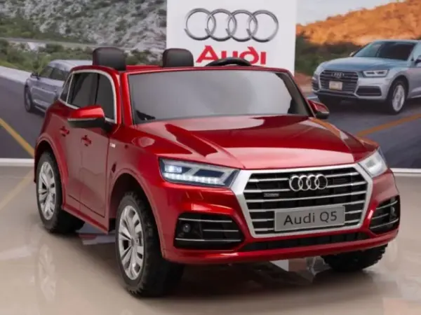 Audi Q5 veliki Licencirani Dvosed za decu 4×4 – meke gume i meko sedište BJQ5D – crveni