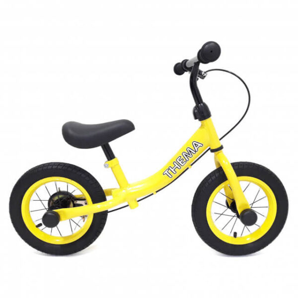 Balans bicikl TS-038 sa gumama na naduvavanje i ručnom kočnicom – žuti, 10060