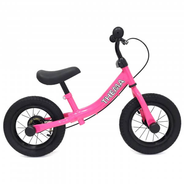 Balans bicikl TS-038 sa gumama na naduvavanje i ručnom kočnicom – roze, 10060