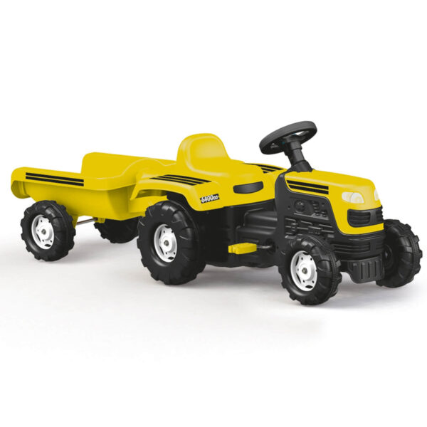 Traktor na pedale Ranchero 080462 sa prikolicom – žuti