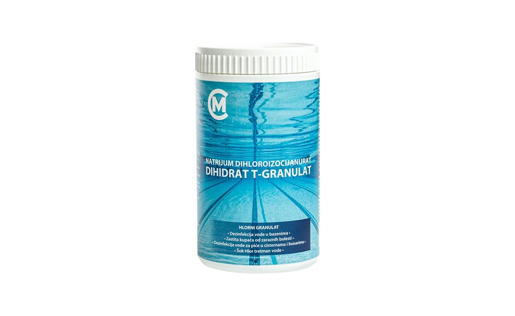 Natrijum Dihloroizocijanura dehidrat T granulat sredstvo za dezinfekciju vode u bazenima 1kg