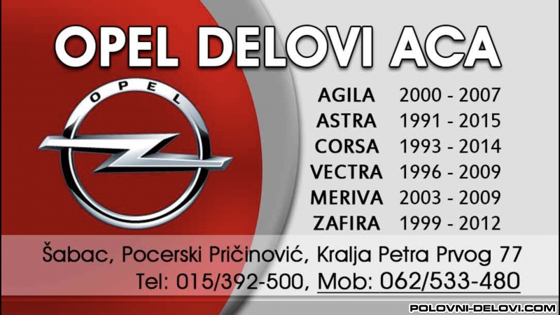 Opel Meriva Menjac I Delovi Menjaca