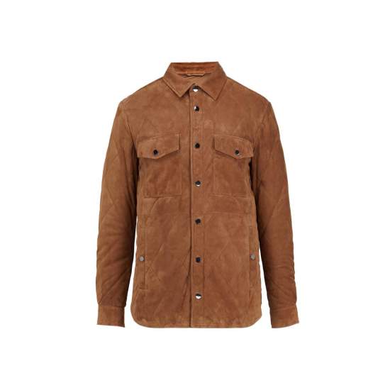 VAKKO RED COFFEE SUEDE JACKET