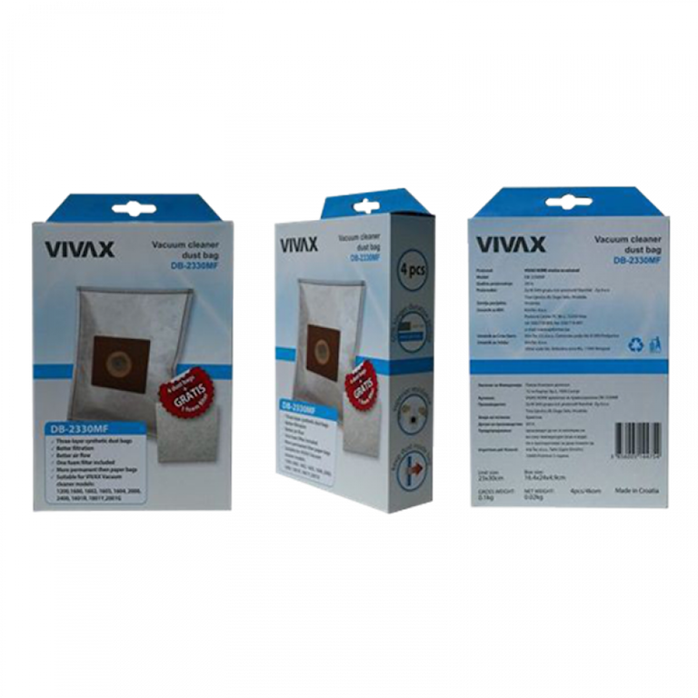 VIVAX HOME Kese za usisisivac sinteticke (4kom/pak) + filter