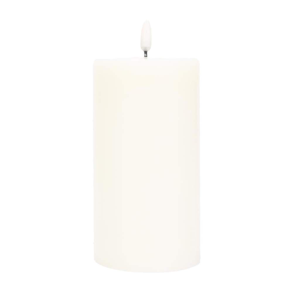 VAKKO BATTERY WHITE MIDDLE BLOCK CANDLE