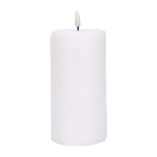 VAKKO BATTERY WHITE MIDDLE BLOCK CANDLE