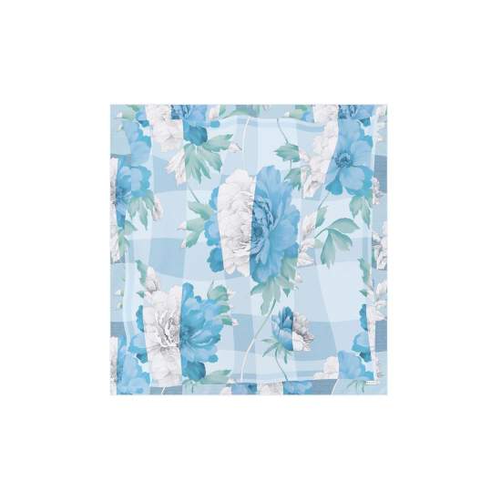 VAKKO FLORAL PATTERNED SILK SCARF