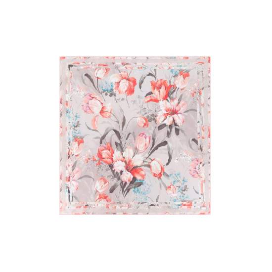 VAKKO FLORAL PATTERNED SILK SCARF