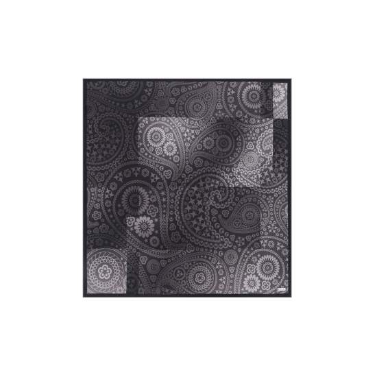 VAKKO GEOMETRIC PATTERNED SILK SCARF