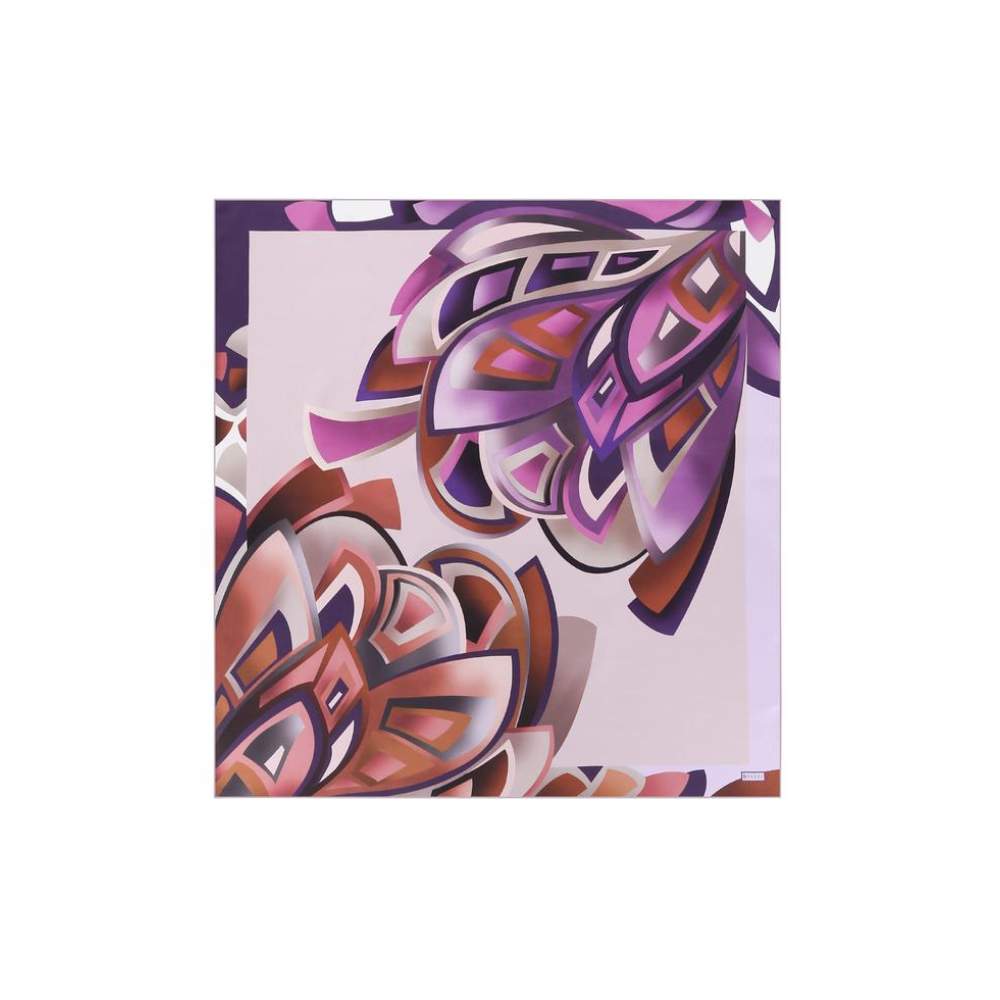 VAKKO FLORAL PATTERNED SILK SCARF