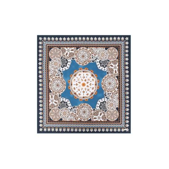 VAKKO İZNİK PATTERNED SILK SCARF