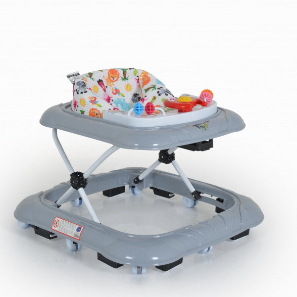 Dubak za bebe JUNGLE FUN, Cangaroo, Grey