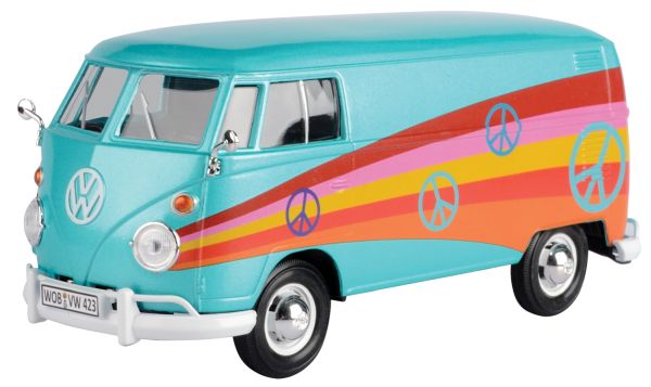 Metalni auto VW KOMBI DELIVERY, 1:24, Motormax, Blue