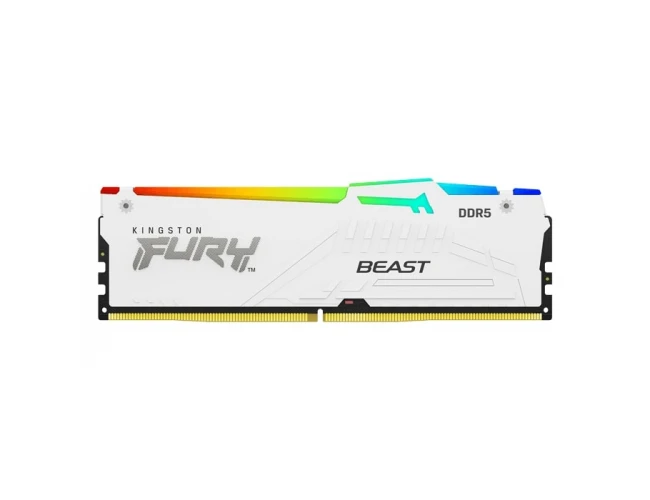 Kingston DDR5 32GB 6000MHz FURY Beast White RGB (KF560C40BWA-32) memorija za desktop