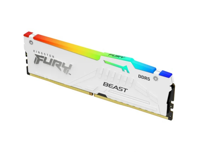 Kingston DDR5 16GB 5600MHz FURY Beast White RGB (KF556C40BWA-16) memorija za desktop