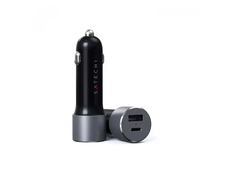 SATECHI 72W TYPE-C PD CAR CHARGER – SPACE GREY (ST-TCPDCCM)