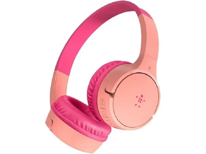 BELKIN SOUNDFORM MINI – WIRELESS ON-EAR HEADPHONES FOR KIDS – PINK