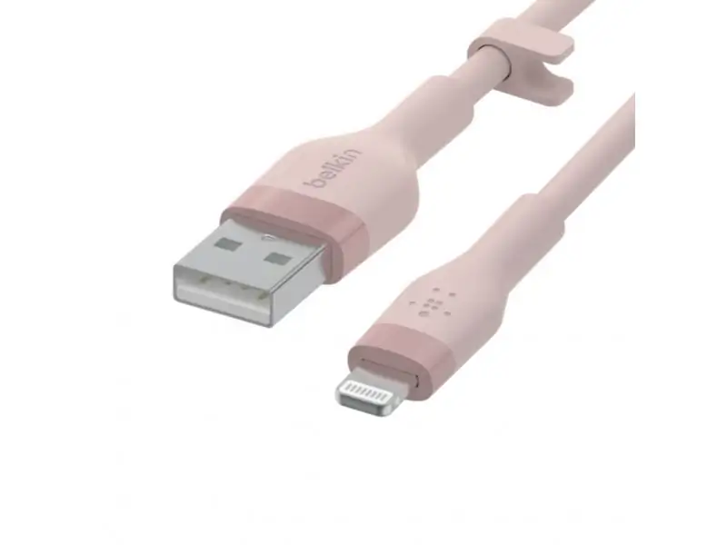 BELKIN BOOST CHARGE SILICONE CABLE USB-A TO LIGHTNING – 1M – PINK