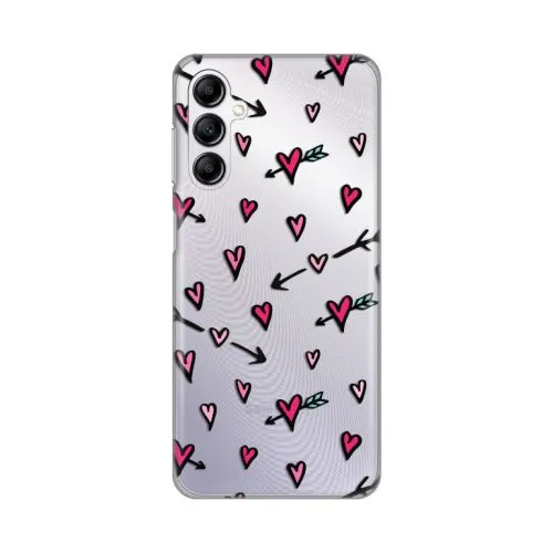 Silikonska futrola - maska print Skin za Samsung A145R Galaxy A14 4G Heart Pattern