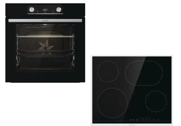 GORENJE BLACK STEAM SET