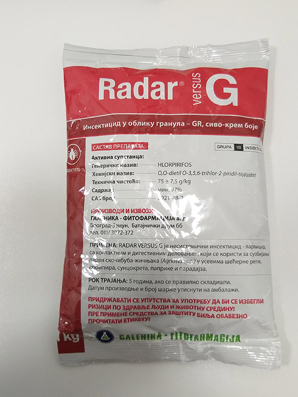 Radar Versus G 1kg