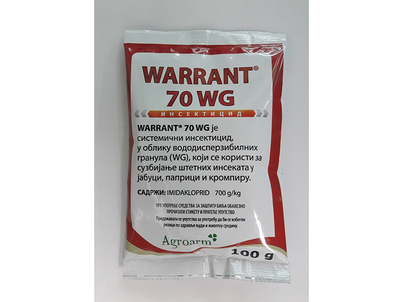 Warrant 70 WG 100g