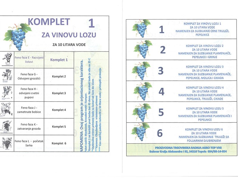 Komplet V.loza 1 za 10lit