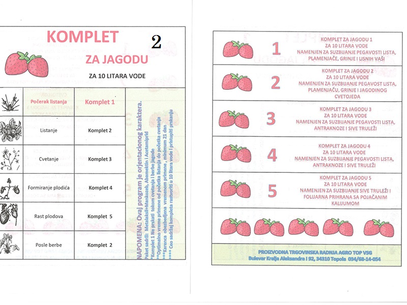 Komplet Jagoda 2 za 10lit